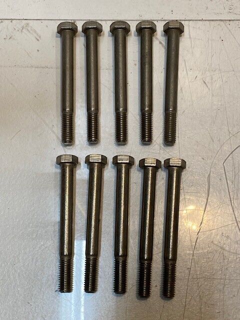 10 Quantity of Hex Head Screw Bolts 5" L 19mm Hex Head 13mm Thread (10 ...